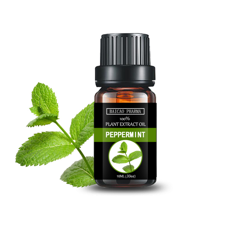 China pure natural mentha oil for food cosmetics manufacturers and suppliers Baicao